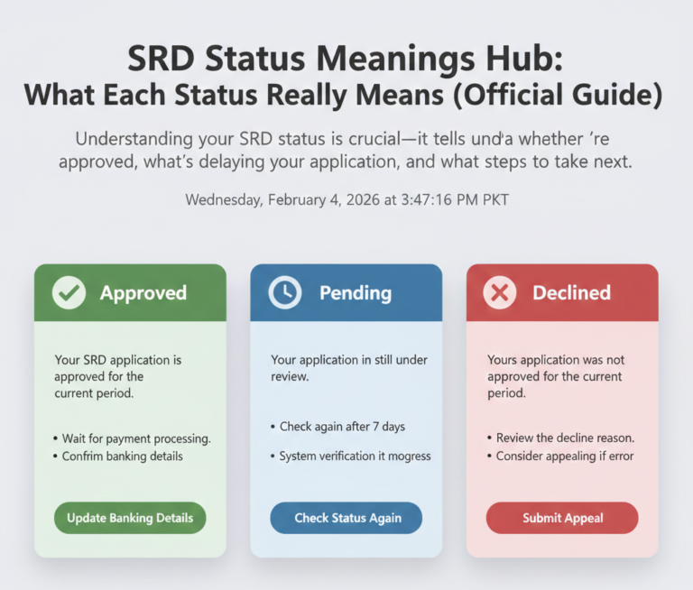 SRD Status Meanings:“Approved, Pending, Declined”Really Mean